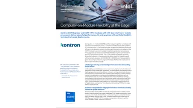 Solution Brief | Kontron Embedded Computers